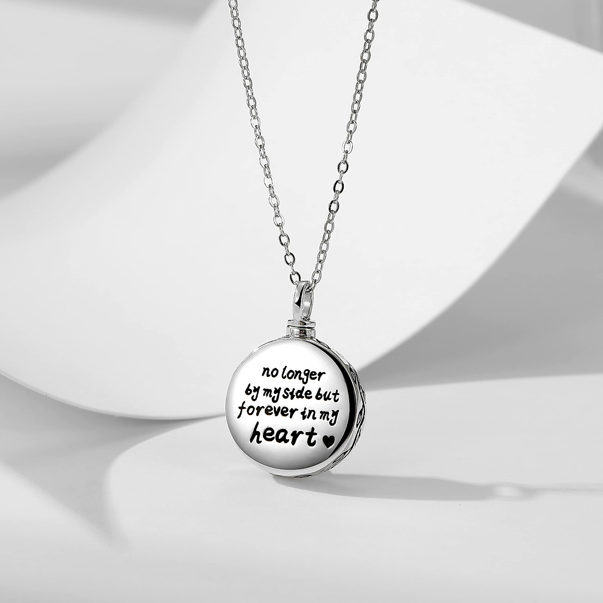 Fryneauy Baby Urn Necklace for Ashes Miscarriage Gift 925 Sterling Silver Cremation Jewelry Keepsake for Stillborn Baby Memorial Keepsake Jewelry for Women