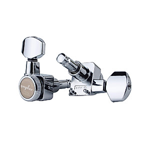 Guyker 6 In-line Guitar Locking Tuners – 1:18 Locking Tuning Key Pegs Tuners – Chrome