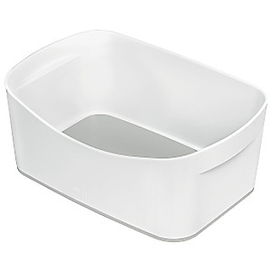 Leitz 52571001 A5 MyBox Organiser Tray, High Gloss Plastic, White/Grey;MyBox