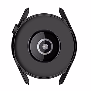 AISPORTS 2 Pack Bumper Case Compatible for Huawei Watch GT 3 46mm Screen Protector, Hard PC Case HD Clear Tempered Glass Film Anti-Scratch Full Coverage Protective Case Cover for Huawei Watch GT3 46mm