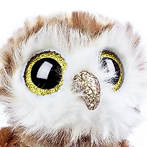 TY T36326 Percy BARN OWL-Beanie BOOS, Multicolored, 15 Cm