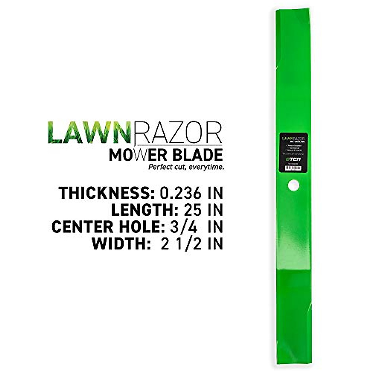 8TEN LawnRAZOR Blade Set for Lesco Toro Groundsmaster 72 inch Deck 003032 29-5530 23-2410-03 29-5530-03 (High-Lift)