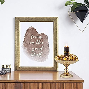 MDLUU Centerpiece Holder Bowl, Decorative Footed Bowl, Pedestal Fruit Tray for Dining Room Table, Coffee Table, Living Room Decor, 11.8''Dia.×8''H (Gold)