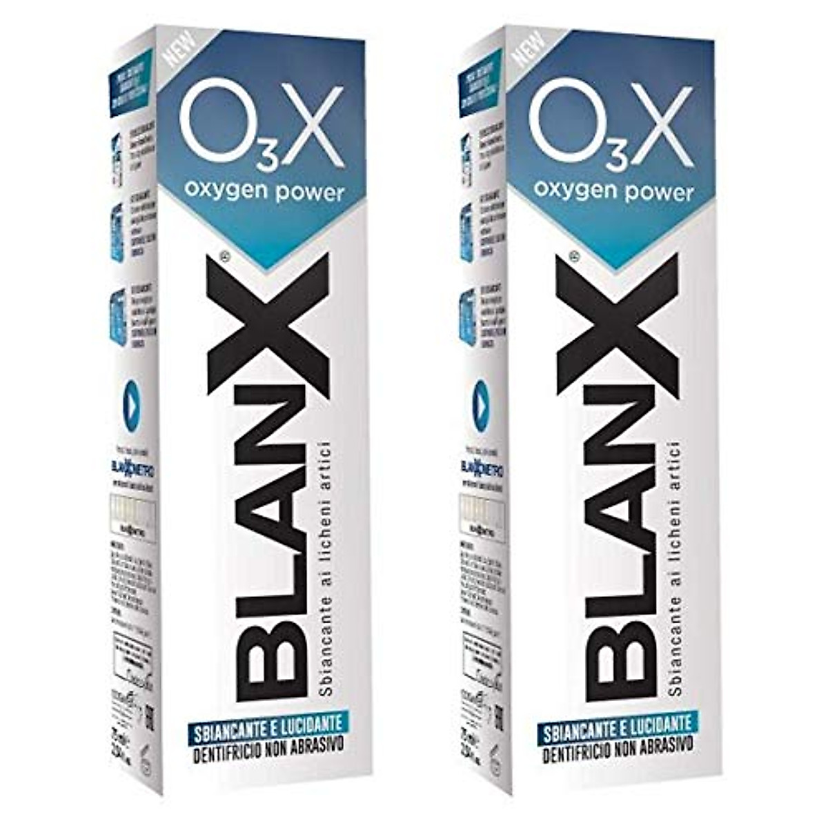 Blanx O3X Whitening and Polishing Toothpaste 75ml, 2.54fl.oz (Pack of 2)