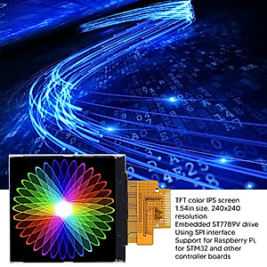 TFT IPS Screen, Quick Response 1.54in Embedded ST7789V Drive LCD Display Module Bright Clear for Controller Board