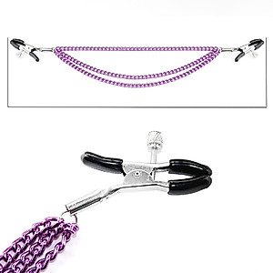 Non-Piercing Metal Body Chain Decorative Clip,Chain with Adjustable Clamp Clips for Clothing Accessories
