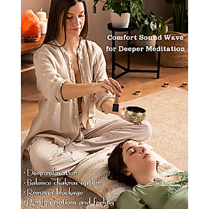 Hihealer Tibetan Singing Bowls, Meditation Sound Bowls Handcrafted in Nepal for Yoga, Chakra Healing, Mindfulness Self Care Spiritual Gifts for Women and Men (4" tree-of-life)