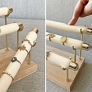 Sikanglant Rings Display Holder Detachable Three Tier Rack Jewelry Storage Organizer Tower