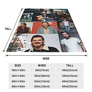 Styles Blanket Singer Plush Soft Throw Blankets for Bedroom Sofa Living Room Throws 50"X40"