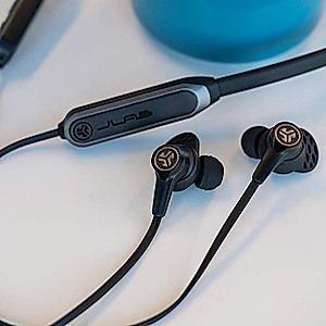 JLab Epic ANC Earbuds | Active Noise Canceling | Be Aware Audio | Bluetooth 5 | 25+ Hour Battery Life | IP54 Sweat Resistant | Universal Music Control | Bluetooth Headphones | Black