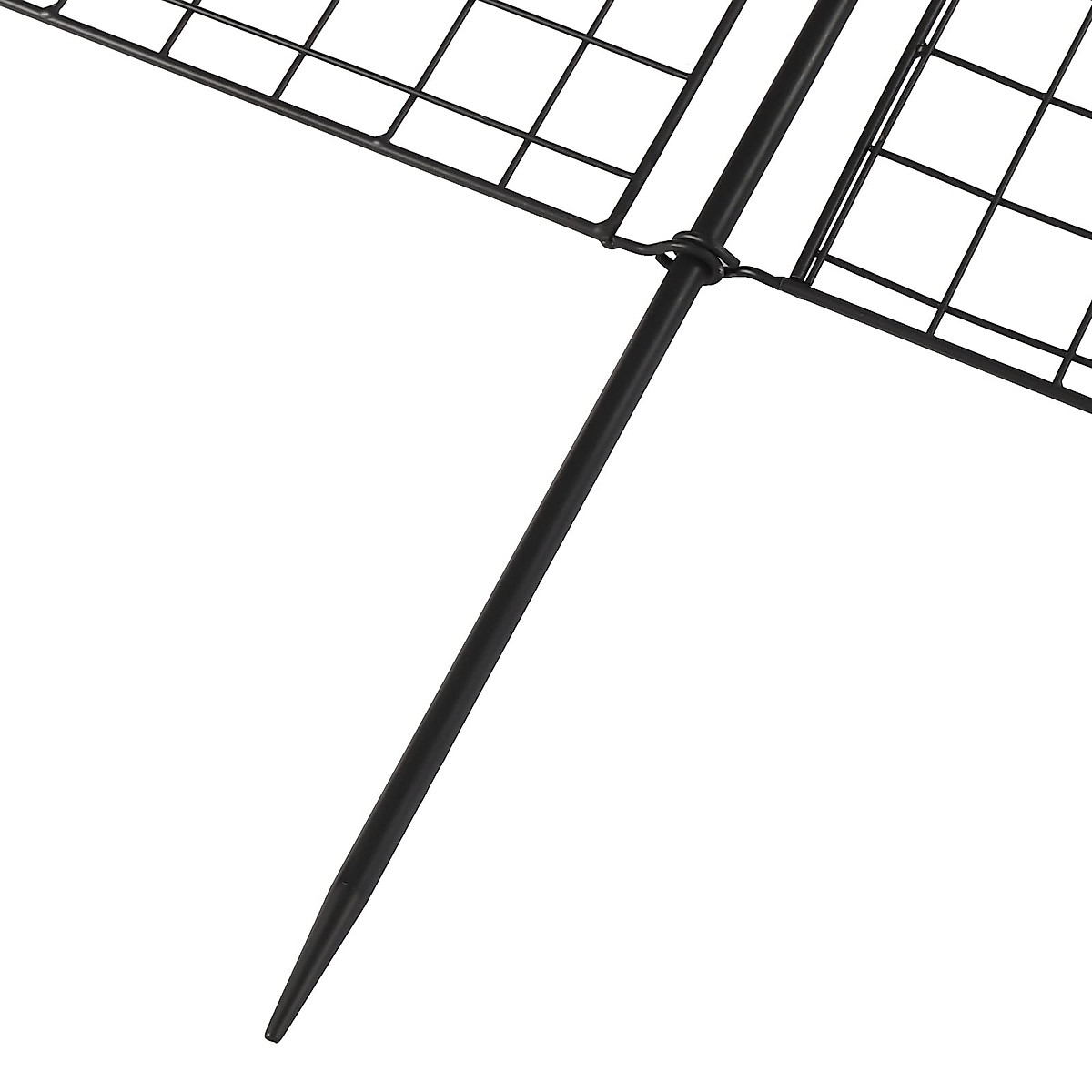 Metal Garden Fence and Gate Bundle(4 Panels+Gate 25''Tall),No Dig Decorative Pet Fence,Heavy Duty Outdoor Patio Yard Fencing for Road Edge Fence & Garden Lawn (25'' Tall (Gate+4 Panels))