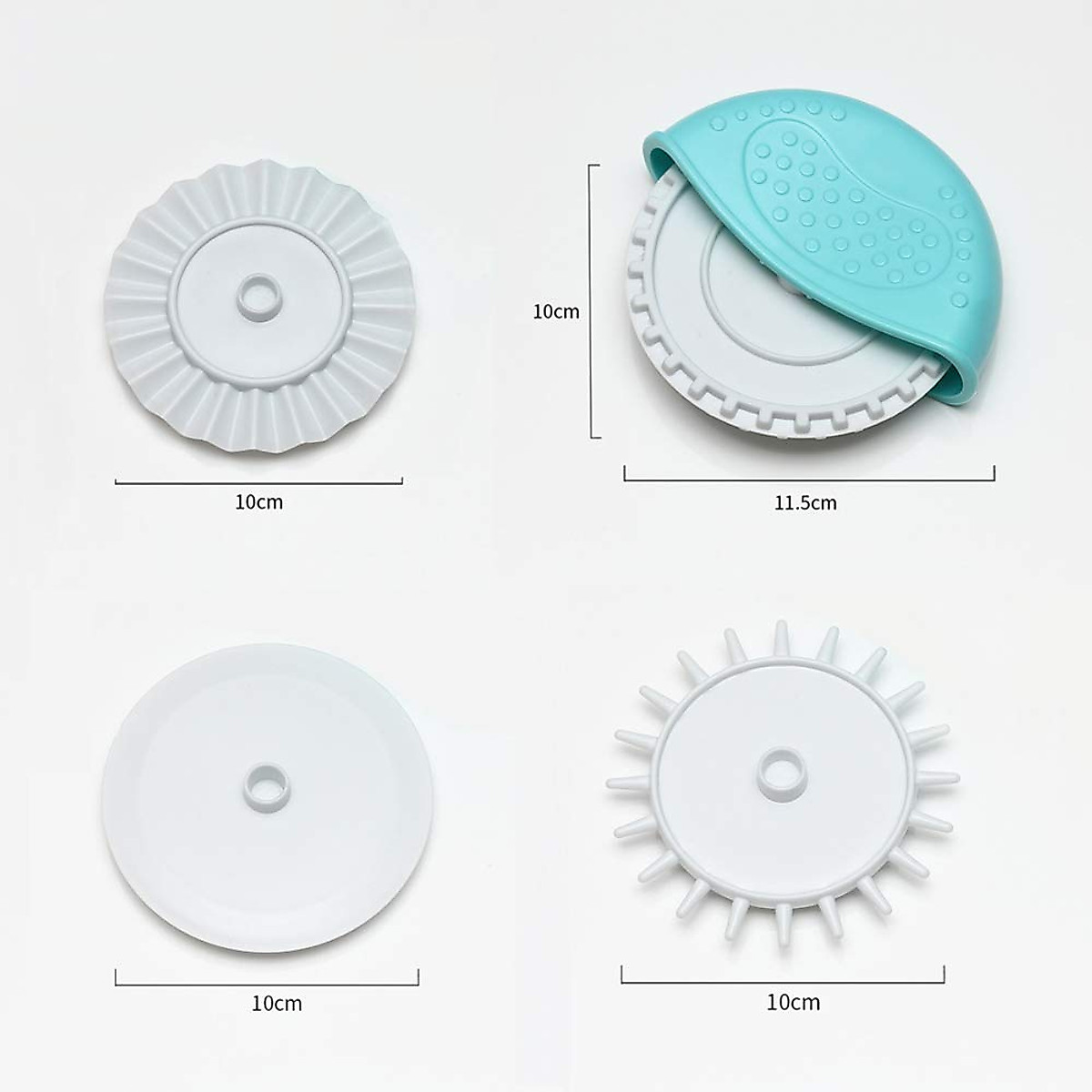 6 Pcs Pastry Wheel Decorator Cutter, Cookie Cutter Wheel Pizza Baking Beads Pie Crust Cutters, DIY Baking Cooking Tool