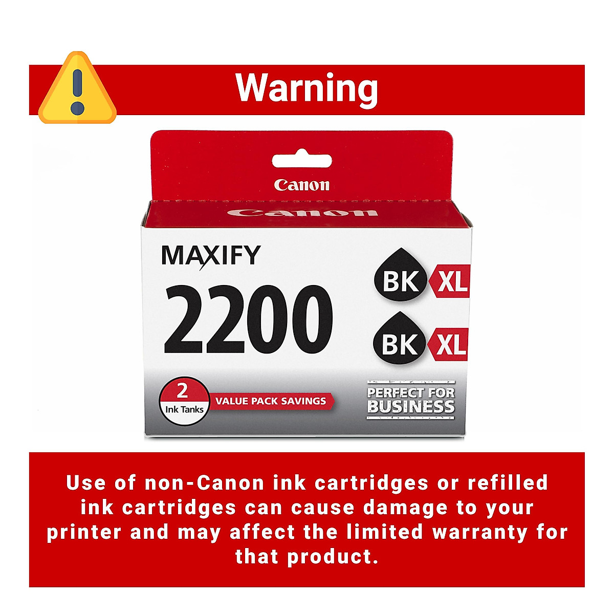 Canon PGI-2200XL Black Twin Pack Compatible to IB4120, MB5120, MB5420, IB4020, MB5020, MB5320