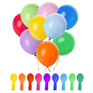 Mr. Pen- Balloons, 12 Inch, 54 Pack, Assorted Colors, Party Balloons, Rainbow Balloons, Latex Balloons, Balloons for Birthday Party, Colorful Balloons, Assorted Balloons, Multicolor Balloons