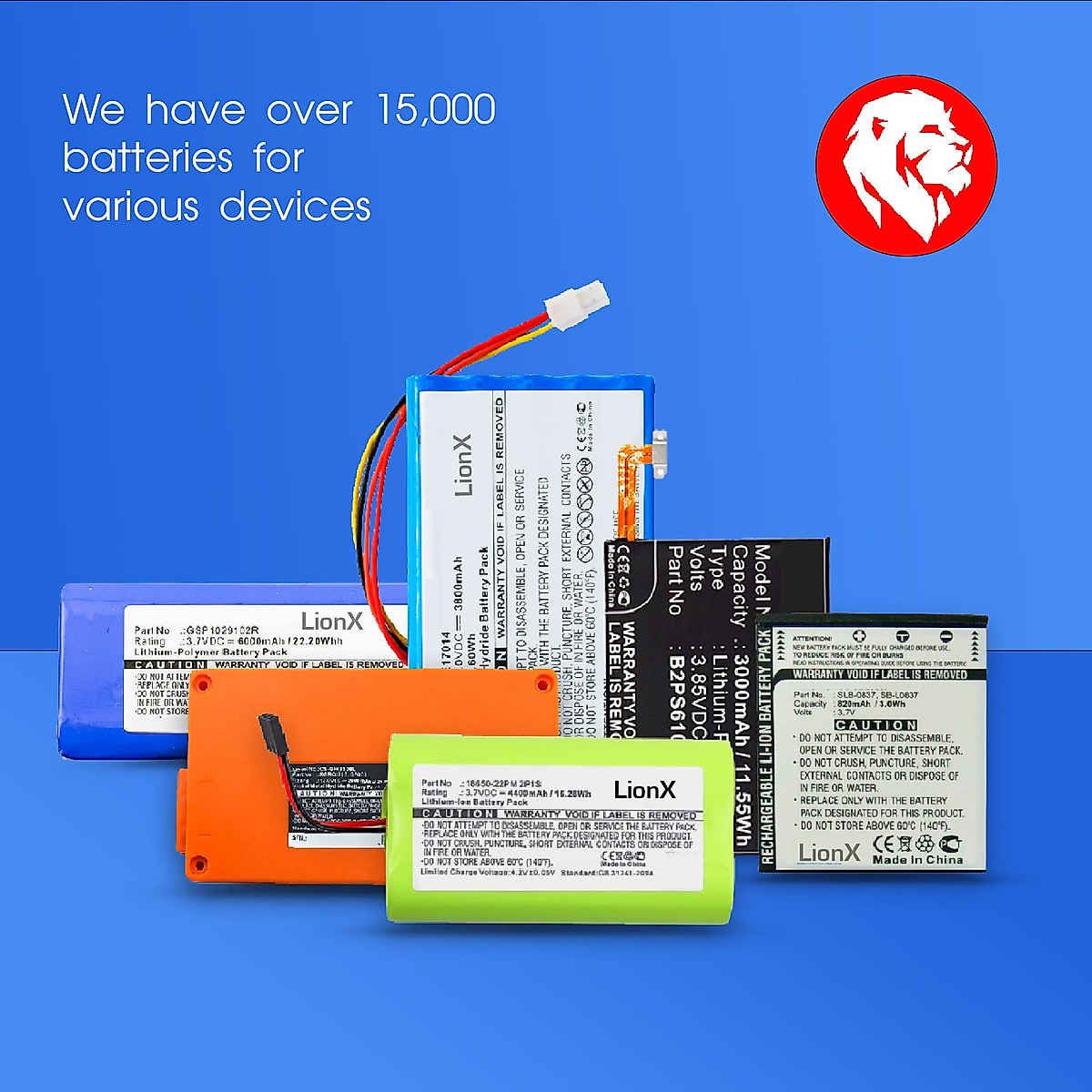 LIONX Battery Replacement for Carejoy H8 Portable Ultrasound S Portable Ultrasound S V7 SNLB-264 2500mAh / 27.75Wh 11.1v Li-Polymer Black