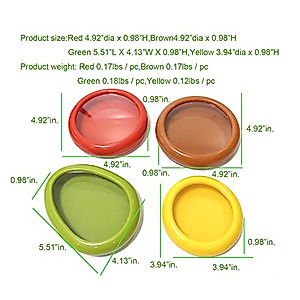 halteoly 4PC Fruit and Vegetable Storage Containers Set for Fridge, Onion Storage Container Tomato Saver and Lemon Keeper,Avocado Saver