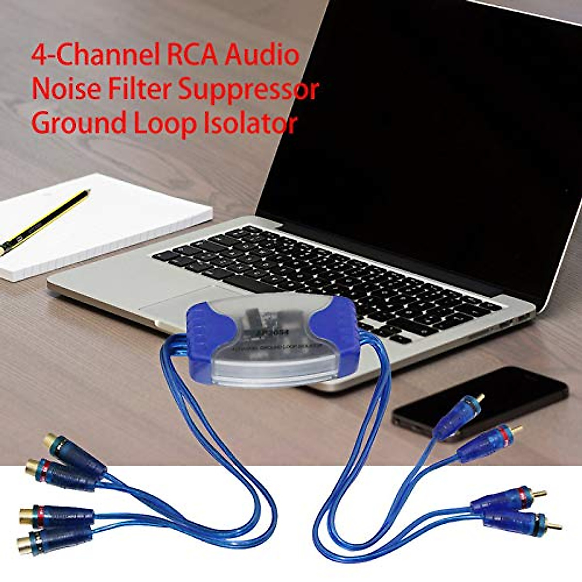 FAMKIT 4-Ch Ground Loop Isolator: Clear Car & Home Audio