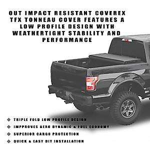 Armordillo CoveRex TFX Low Profile Flush Mount Hard Tri-Fold Truck Bed Tonneau Cover 7162341 Fits 2004-2014 Ford F150 F-150/2006-2008 Lincoln Mark LT 5.5 Ft (66") Short Bed