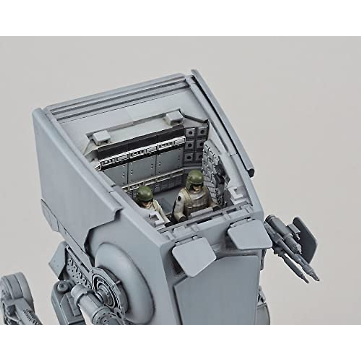 Revell (Bandai Original) 01202 Star Wars at-ST (All Terrain Scout Transport inc. Chewbacca) 1:48 Scale Unbuilt/Pre-Coloured/Clip-Together (Non-Glue) Articulated Plastic Model Kit with Display Base