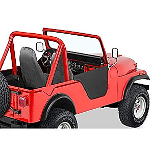Bestop 5302701 Black Lower Fabric Half Doors for 1976-1983 CJ5
