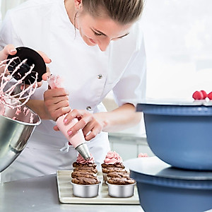 Nuenen 12 Pieces Round Cake Pans 4 Inch Aluminum Round Mold Smash Cake Baking Pans Cheesecake Pans for Home Party Baking Supplies