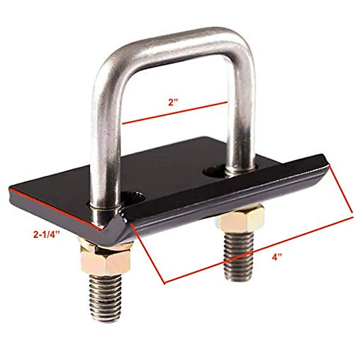 MaxxHaul 50023 Hitch Tightener Anti Rattle Stabilizer for 1.25" to 2" Hitches Reduce Movement On Hitch Mount Cargo Carrier Bike Rack