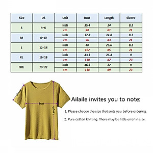 Ailaile Womens Short Sleeve Sweaters Tops Summer Thin Pullover Cotton Knit Shirt Crew Neck Lightweight Pointelle Blouse Jujube Red
