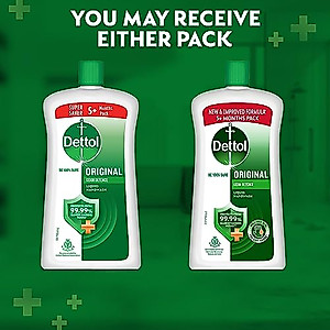 Dettol Original Liquid Handwash | 875ml (29.59 Fl Oz) | Pack of 2