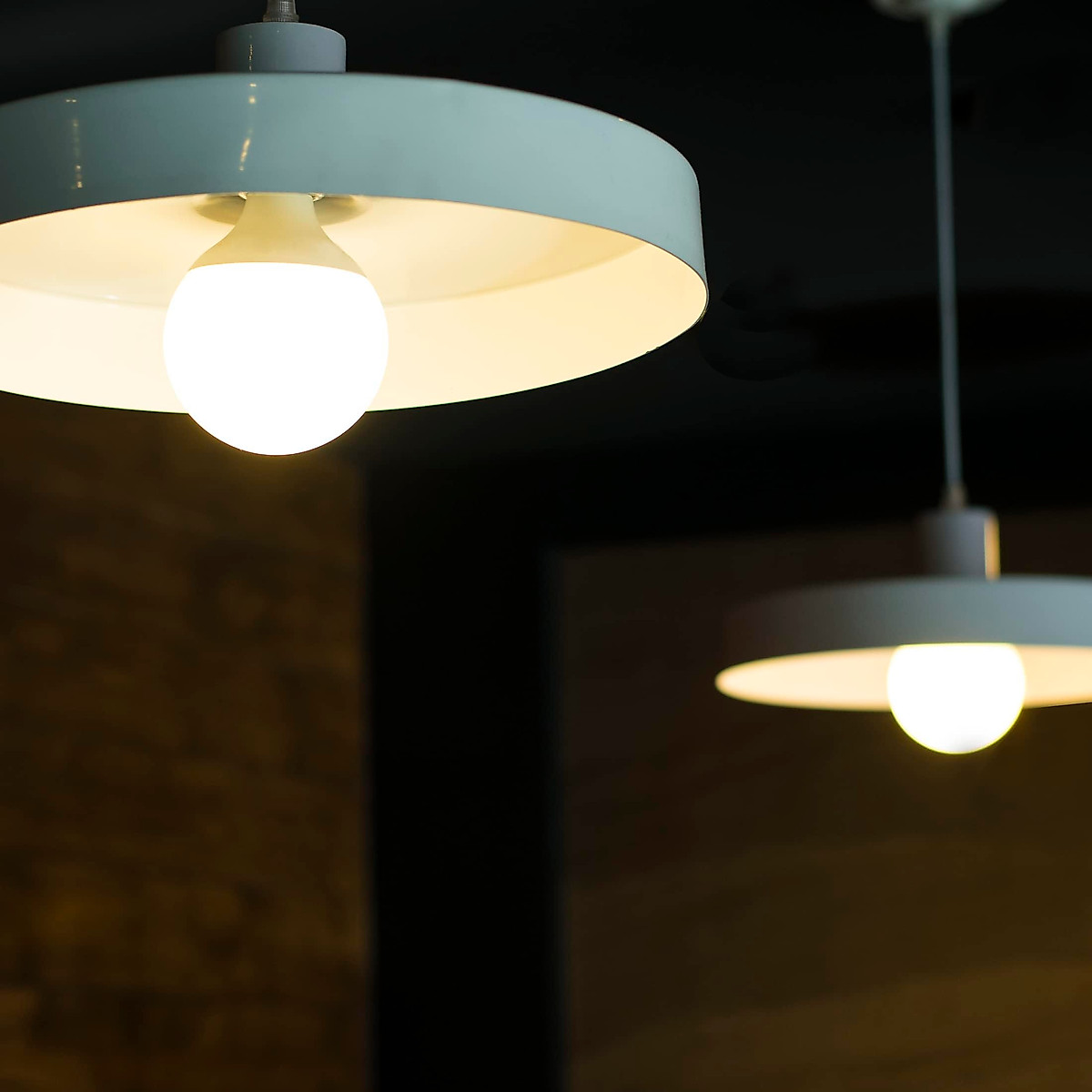 Maxxima G25 LED Light Bulbs - 450 Lumens, 2700K Soft White Light, 40 Watt Equivalent, Featuring an E26 Base for Indoor Use, Perfect Globe Bulbs for Bathroom Vanity Makeup Mirror - 6 Pack