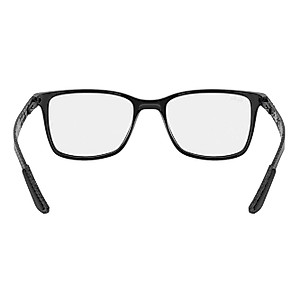 Ray-Ban RX8905 Square Prescription Eyeglass Frames, Black/Demo Lens, 55 mm