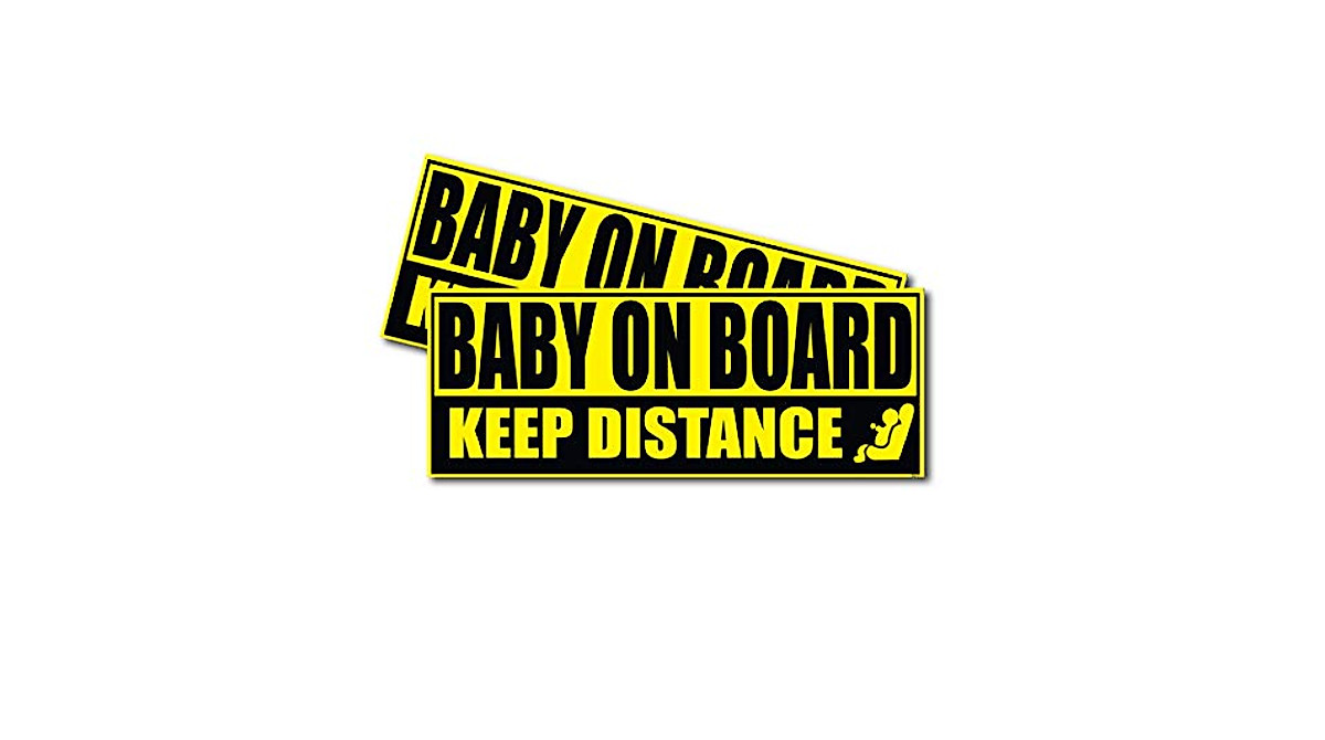 Wrapco Baby on Board Sticker - Ensure Baby's Safety