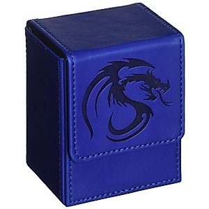 BCW Deck Case LX Leatherette | Holds 80 Sleeved Cards Blue 1-DCLX-BLU | (1-Unit)