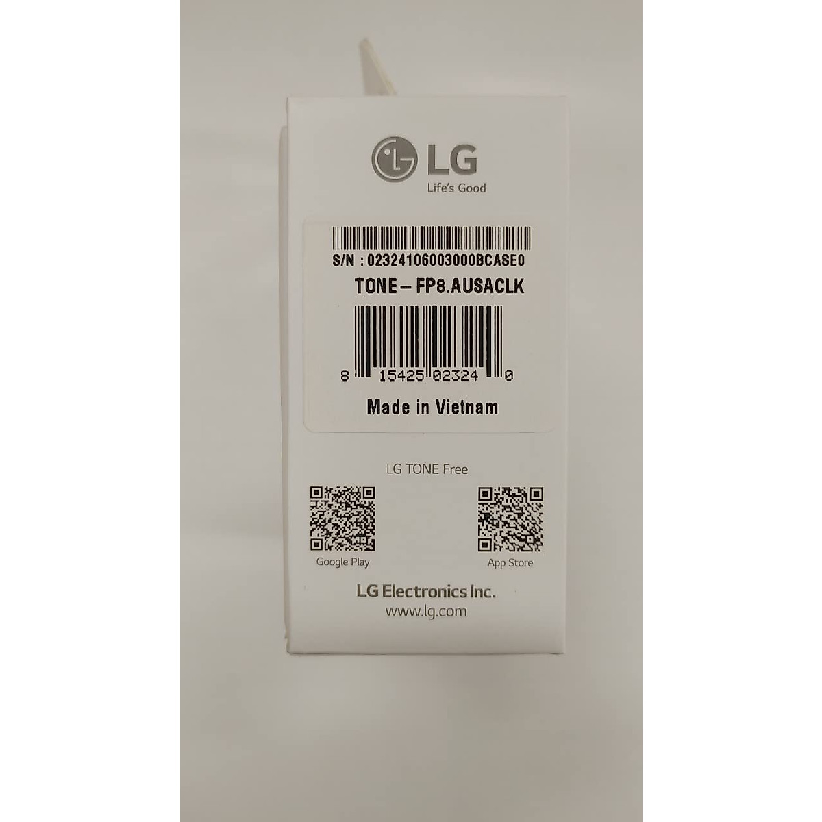 LG TONE Free FP8 - Enhanced Active Noise Cancelling True Wireless Bluetooth Earbuds with Meridian Sound, UVnano Kills 99.9% of Bacteria on Speaker Mesh*, Wireless Charging Case, 3 Mics