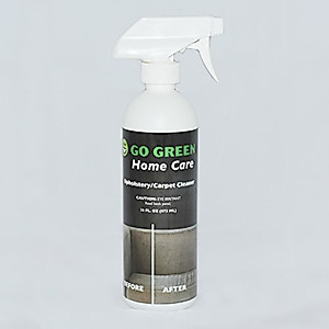 Go Green Upholstery/Carpet Cleaner - Organic 3 in 1 Cleans Eliminates Odor and Protects, Unleash the Power of Citrus to Get Out Even The Toughest Stains, Great Christmas Gift Made in the US