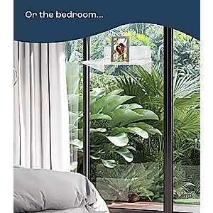 Window Shelf For Plants | EXTRA STURDY Loading-Bearing Brace with Powerful Suction Cup Shelf | Window Sill Extender For Plants | Herbs, Succulent, Indoor Plants, Acrylic Window Sill Extender