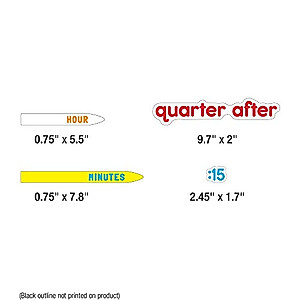 Carson Dellosa – All About Time Bulletin Board Set, Classroom Décor, 23 Pieces