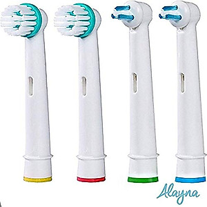 Compatible Oral-B Electric Toothbrush Ortho and Power Tip Bristle Replacement Head - 20-Pack | Braces Brush Heads with Dupont Bristles | Interproximal Clean with Orthodontic Brushes | Clean Retainers