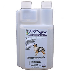 Doc Hoag’s Aloe Vera + Agave Natural Holistic Dog Supplements for Hair & Weight Loss - Also for Puppies, Cats & Other Small Animals by Original Udder Balm