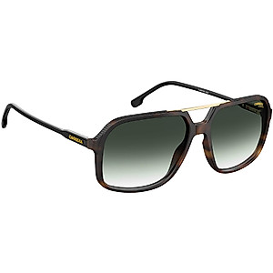 Carrera unisex adult Carrera 229/S Sunglasses, Brown/Green Shaded, 59mm 16mm US