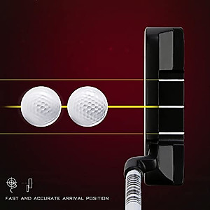 Golf Putter Men/Women Ultralight Practice Putting Golf Clubs Right Hand Golf Club Putters (Black)