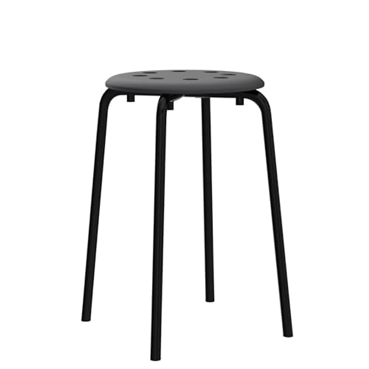 IKEA Marius Home, Study & Office Stool (45 cm, Black)