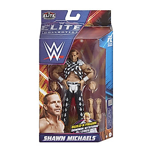 Mattel WWE Shawn Michaels SummerSlam Elite Collection Action Figure Dominik Mysterio Build-A-Figure Parts, Collectible Gift for Ages 8 Years Old & Up