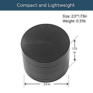 2.5 in Grinder Spice Grinder, Zinc Alloy