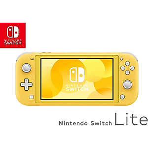 Newest Nintendo Switch Lite Game Console, 5.5 inch LCD Touchscreen, Built-in Plus Control Pad, Speakers, 3.5mm Audio Jack, Speakers, with CUE 128GB MicroSD & 3-in-1 Case (Yellow)