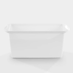 Sterilite Ice Cube Bin, White, 6-Pack