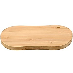 BESTonZON Wooden Cutting Board Charcuterie Boards Kitchen Chopping Board with Hole Bread Serving Board Fruit Serving Platter for Kitchen for Meat Bread Vegetables Apple