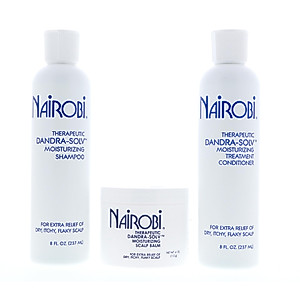 Nairobi Dandra-Solv Moisturizing Shampoo & Conditioner 8oz & Scalp Balm "Set"