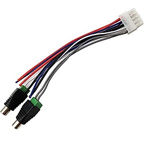 Aokus 1pc Power Input Speaker Wire Harness 10 Pin Plug RCA Compatible with Dual TBX10A Amplifier