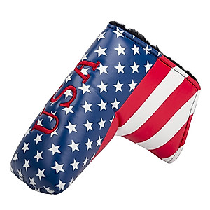 HIFROM Stars and Stripes Golf Putter Head Covers Putter Cover Blade Headcover for All Brands Blade