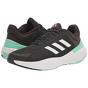 adidas Women's Response Super 3.0 Sneaker, Carbon/White/Pulse Mint, 9